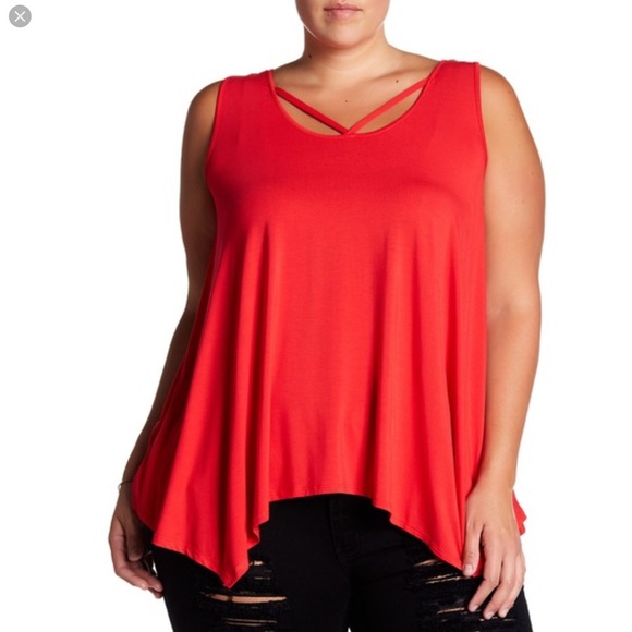 Good Luck Gem | Tops | Good Luck Gem Solid Swing Tank Plus Size | Poshmark